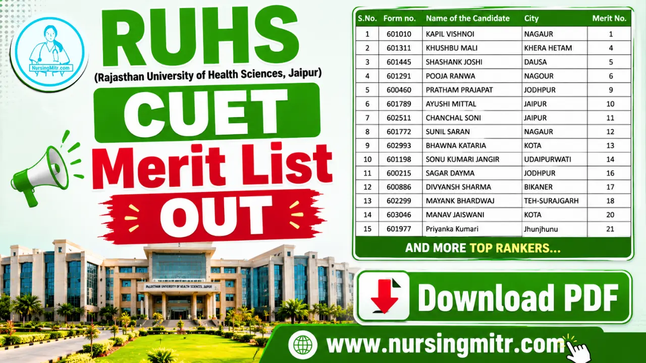 EMRS Tier 2 Result 2026 Out, Check Staff Nurse Merit List PDF